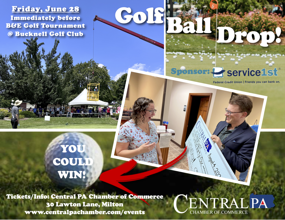 9th Annual Golf Ball Drop! – Central PA Chamber of Commerce