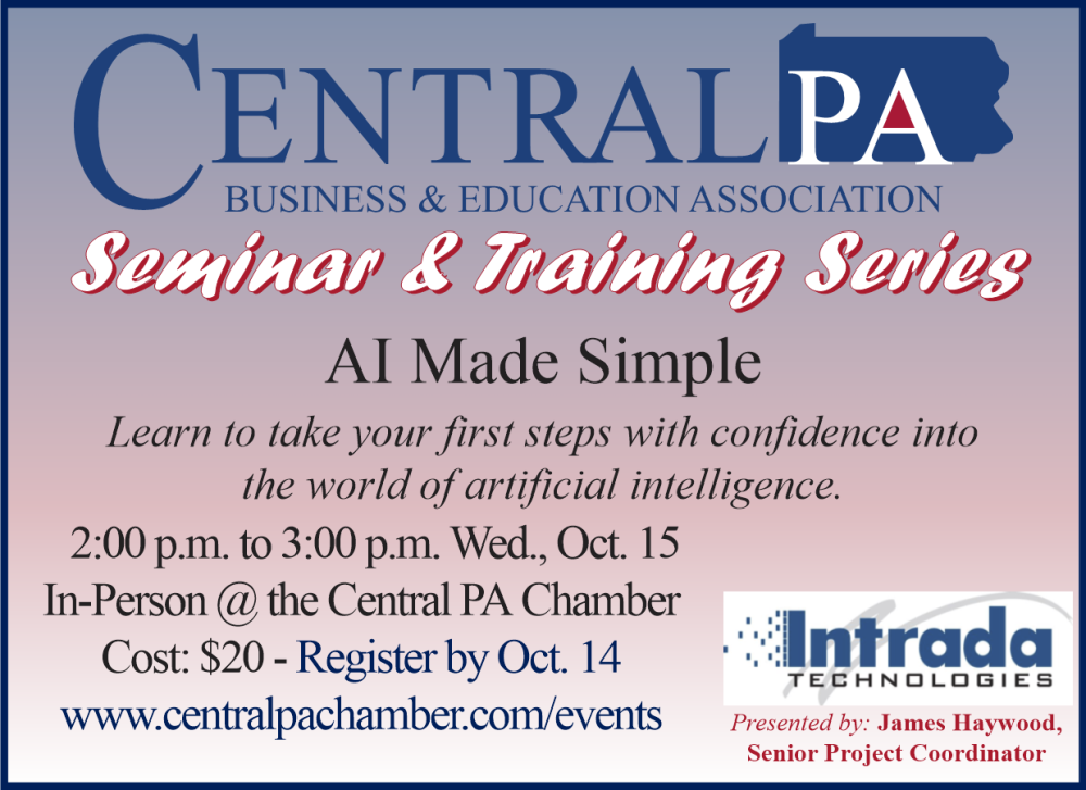 Seminar & Training: AI Made Simple – Central PA Chamber of Commerce